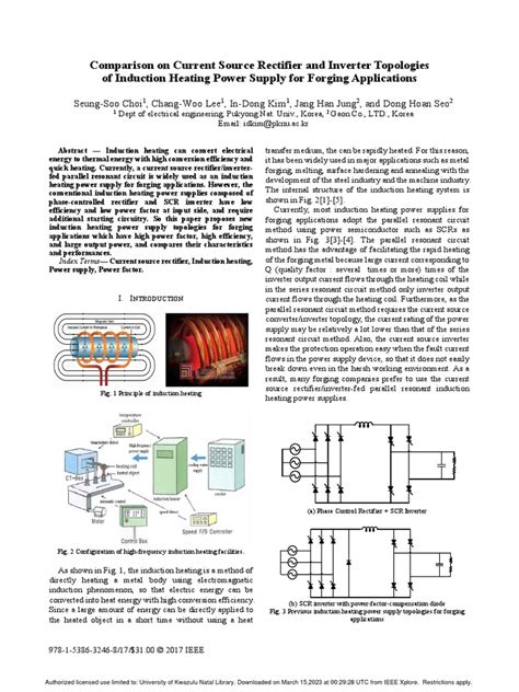 Comparison On Current Source Rectifier And Inverter Topologies Of