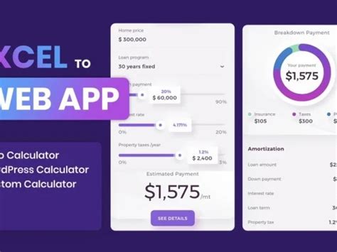 Responsive Web App From Excel Sheet Excel To Webapp Web Calculator Upwork