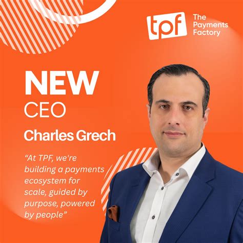 We Are Pleased To Congratulate Charles Grech On His Appointment As Ceo