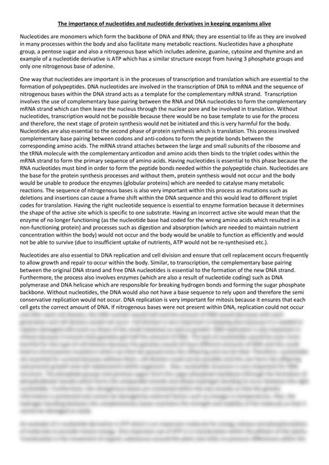 A Level Biology Paper 3 Essay Biology A Level A Levels Aqa Thinkswap