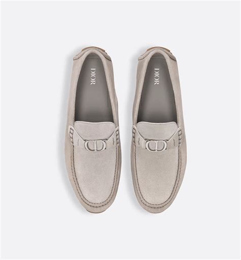 Mocassin Dior Odéon Suède Gris Dior