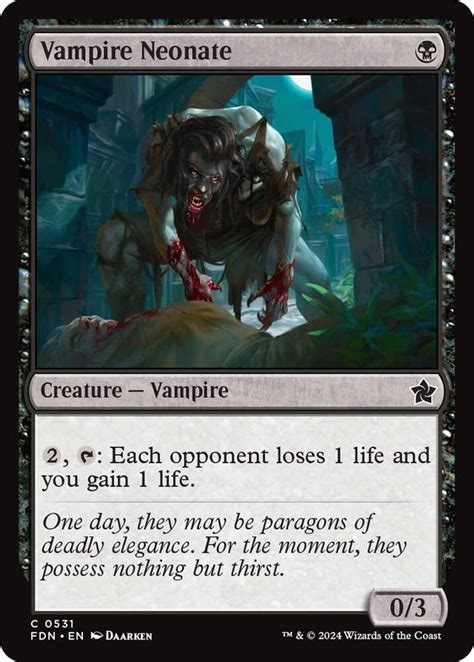 Vampire Spawn Foundations Magic The Gathering