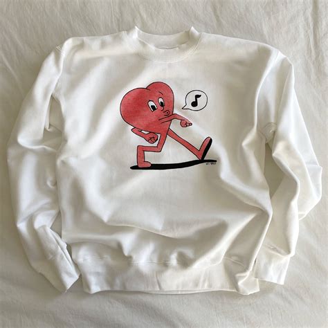 Heart Crewneck Sweatshirt By Ian Mackay Hi Bred — Hi Bred