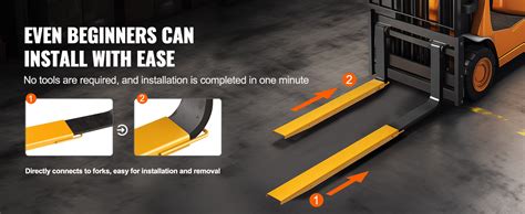 Vevor Pallet Fork Extensions 60 Length 4 5 Width Heavy Duty Carbon