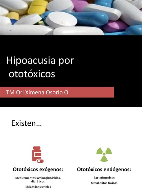 Hipoacusia Por Ototóxicos 2020 Pdf Drogas Especialidades Medicas