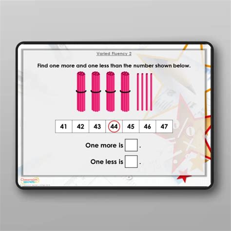 Year 1 1 More 1 Less Within 50 Modelling Ppt Resource Classroom Secrets