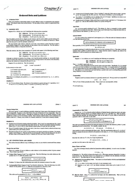 Chapter V Ordered Sets And Lattices 2 Pdf
