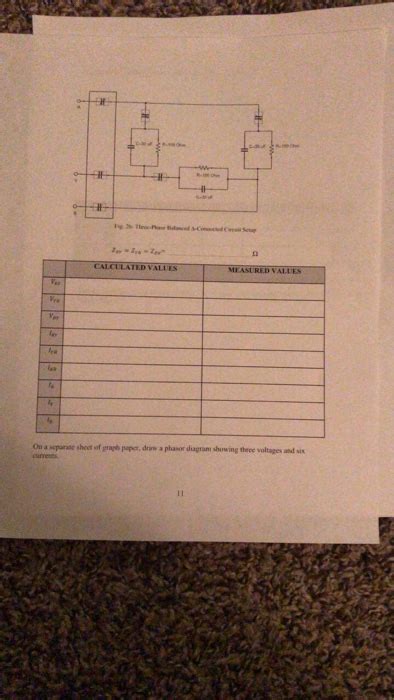 Solved LAB Esperiment Balanced Three Phase Circuits Chegg Com