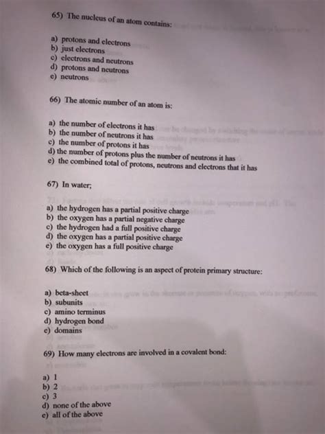 Solved The Nucleus Of An Atom Contains A Protons And Electrons B Just 1 Answer