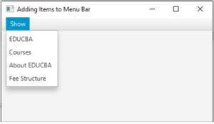 JavaFX MenuBar How To Create MenuBar In JavaFX With Syntax