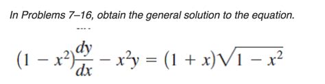 solved in problems 7 16 obtain the general solution to the