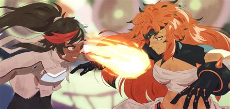 Juliette And Asher Omega Strikers Drawn By Vghosties Danbooru