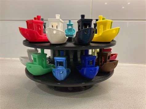 Benchy Upcycled Spool Display Carousel By Strandedorg Download Free