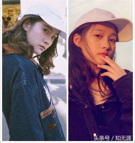 張雪迎與關曉彤夕陽下頭戴白色鴨舌帽兩位美麗的90後女孩 每日頭條