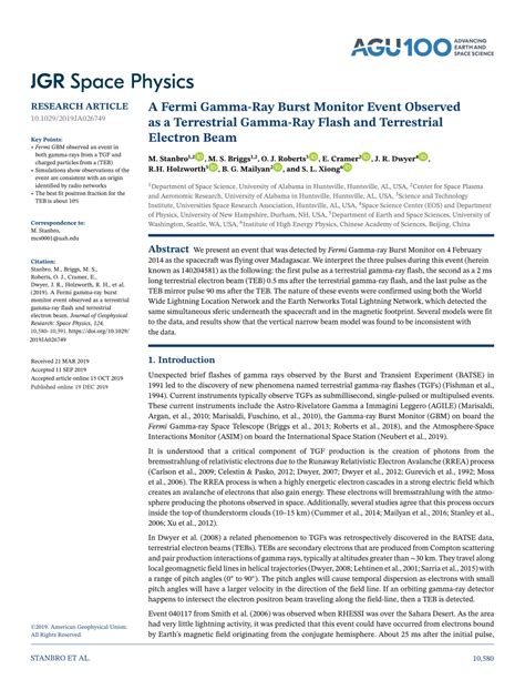 A Fermi Gamma‐ray Burst Monitor Event Observed As A Terrestrial Gamma‐ray Flash And Terrestrial