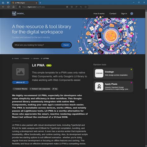 frontend frontenddevelopment react lit litpwa webcomponents cto… marc van neerven