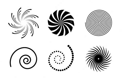 Premium Vector Flat Design Spiral Circle Collection