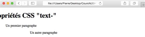Les propriétés CSS de type text
