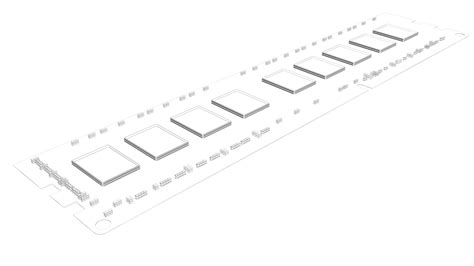 D Model DDR SDRAM Memory Module TurboSquid