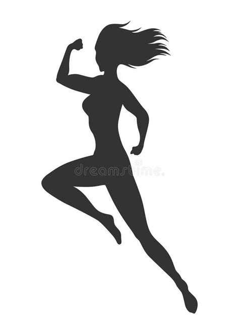 Woman Superhero Silhouette Business Woman Revealed As Super Hero Stock Vector Illustration Of