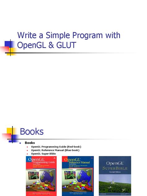 write a simple program with opengl and glut pdf computing system software