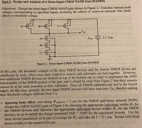 Part 2 Design And Analysis Of A Three Input Cmos