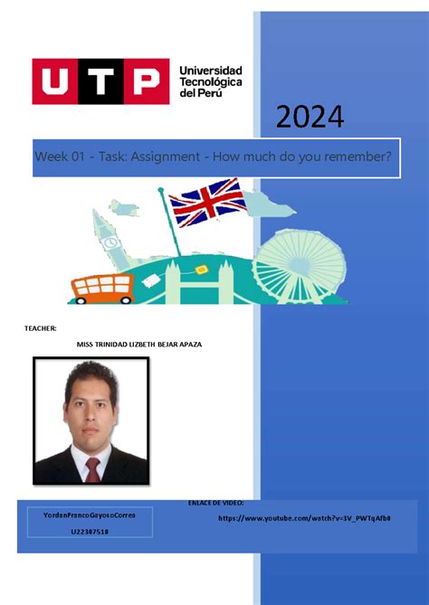 Week 01 Task Assignment How Much Do You Remember Ingles Iv 2024 Week 01 Task