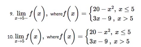 Solved Evaluate Each Of The Limits Below Using Algebraic Chegg