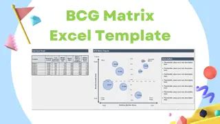 BCG Matrix Introduction And Free Excel Template