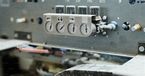 공장에서 기계 장비에 가해지는 압력을 보여주는 표시기 클로즈업 사진 Unsplash의 계기 이미지