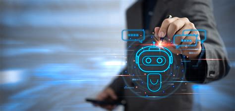 가벼운 챗봇 홀로그램 인텔리전스 Ai를 들고 있는 사업가 디지털 챗봇 챗gpt 로봇 애플리케이션 Ai Artifice 지능형 개발자 디지털 기술 개념과 Gpt 채팅 채팅