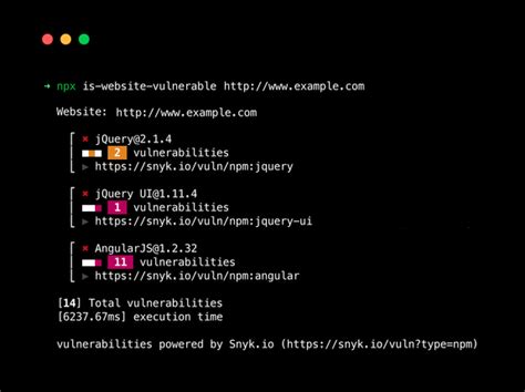 Quickly Check If A Website Is Running Vulnerable Js Libs Straight From