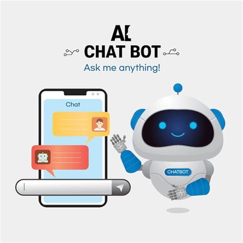 Premium Vector A Poster For Al Chat Bot Ask Me Anything