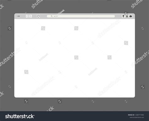 Simple Flat Vector Browser Window Modern Stock Vector Royalty Free Shutterstock