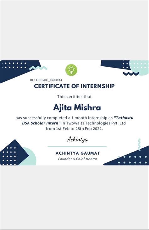 Ajita Mishra On Linkedin Internship Thankyou Dsa Experience