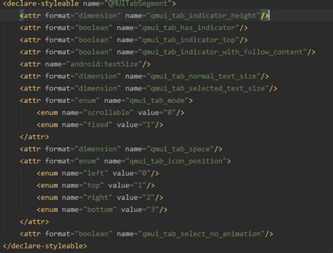 Qmuitabsegment能否在自定义属性中增加正常字体颜色和选中字体颜色属性，如果获取的文案是viepager中的，字体颜色设置不起效 ·