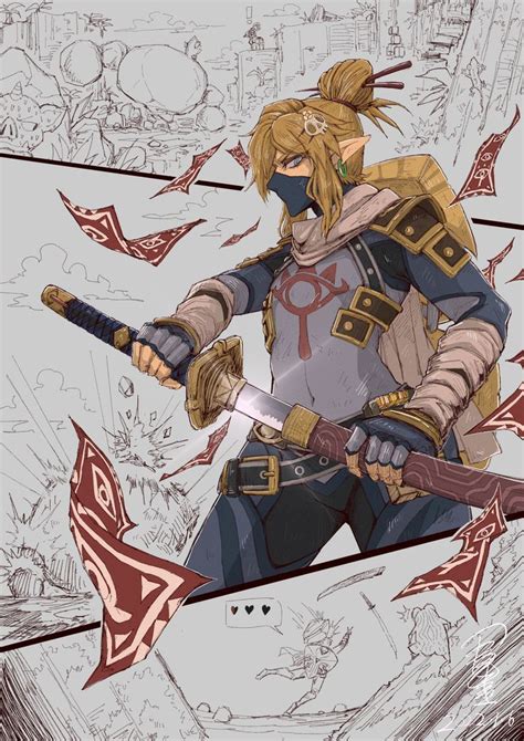 插画 ゼルダの伝説 林克 君无墨のマンガ 漫画 挿し絵 ゼルダの伝説 Pixiv Dessin Zelda Zelda