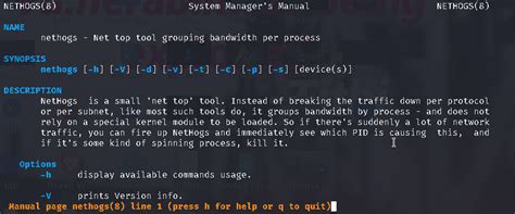 Linux Monitoring Network Traffic With Nethogs Geeksforgeeks