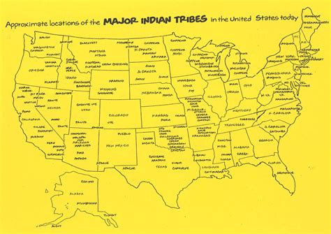 More Complete Map Of Us Native American Tribes Us Map Tribe Indian