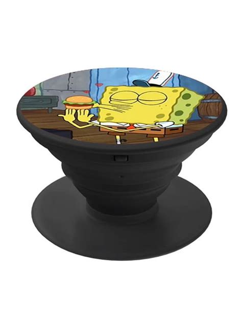 Bp Spongebob Squarepants Printed Pop Socket Phone Holder One Size Yellow Brown Black Sharjah