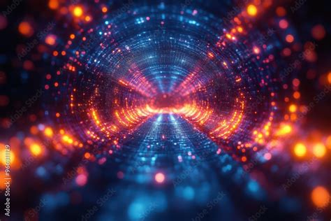 Dynamic Audio Visualizer With Pulsating Neon Geometric Shapes Vibrant Colors Morph And React To