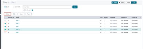 Deleting A Test Case Zephyr Enterprise Documentation