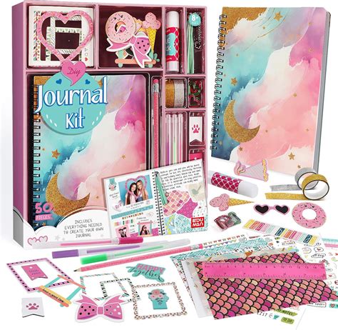 Eduman Diy Journal Kit For Girls Ages 8 12 Diary Ts Education Toys