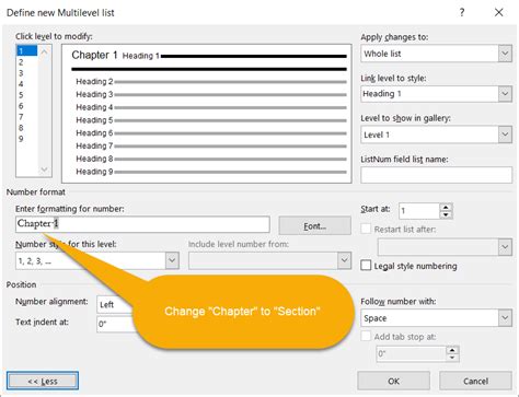 Change Word Chapter In Heading To Section Using MS Word Super User