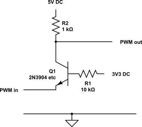 Amplifier How To Amplify 33 Volts Pwm To 5 Volts Pwm Electrical