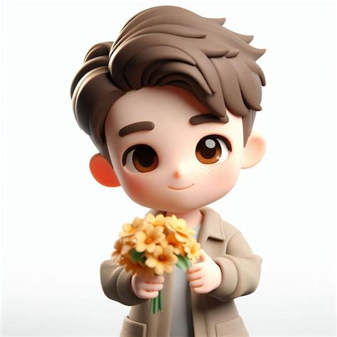 Premium Ai Image Chibi Doll Character 3d
