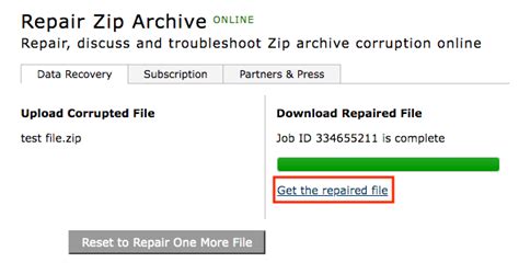 Repair ZIP File Online Free Options
