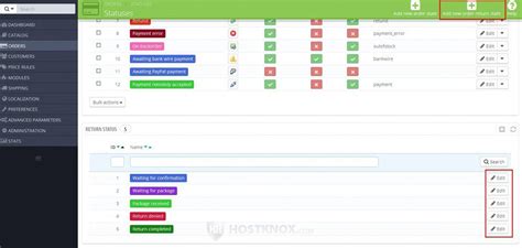 Hostknox Prestashop 1516 Order Statuses Tutorial