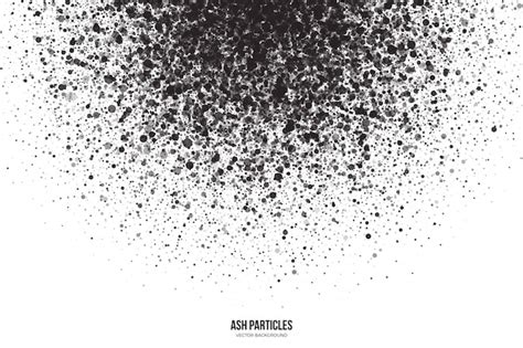 Premium Vector Dark Gray Ash Particles On White Background