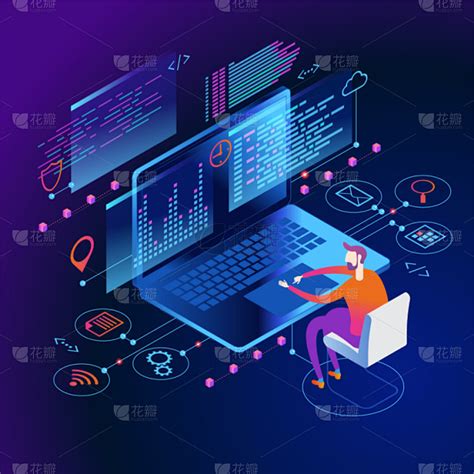 计算机语言商务计算机技术计算机软件背景等角投影程序员三维图形
